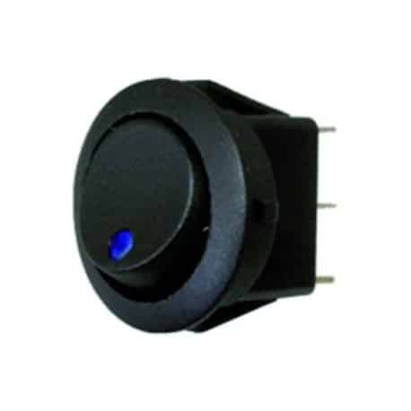 20mm ON/OFF Round Rocker Switches – BLUE LED – TransQuip