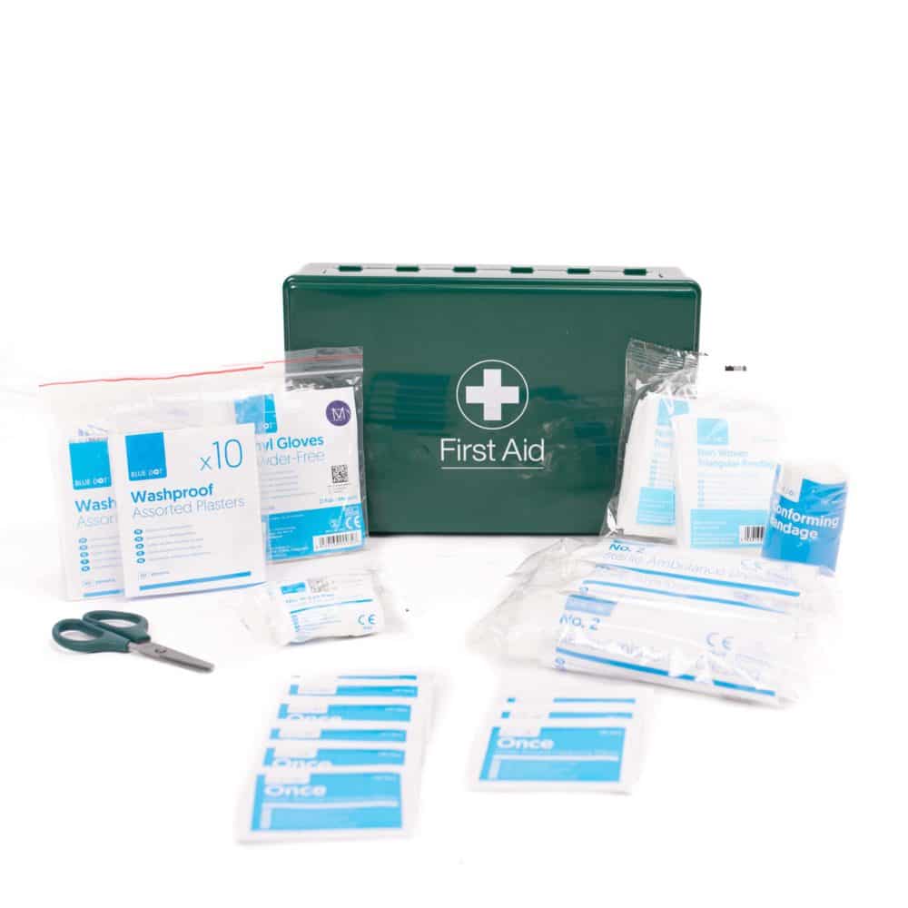 14 Person Hard Plastic First Aid Kit – Wall Mounted – TransQuip