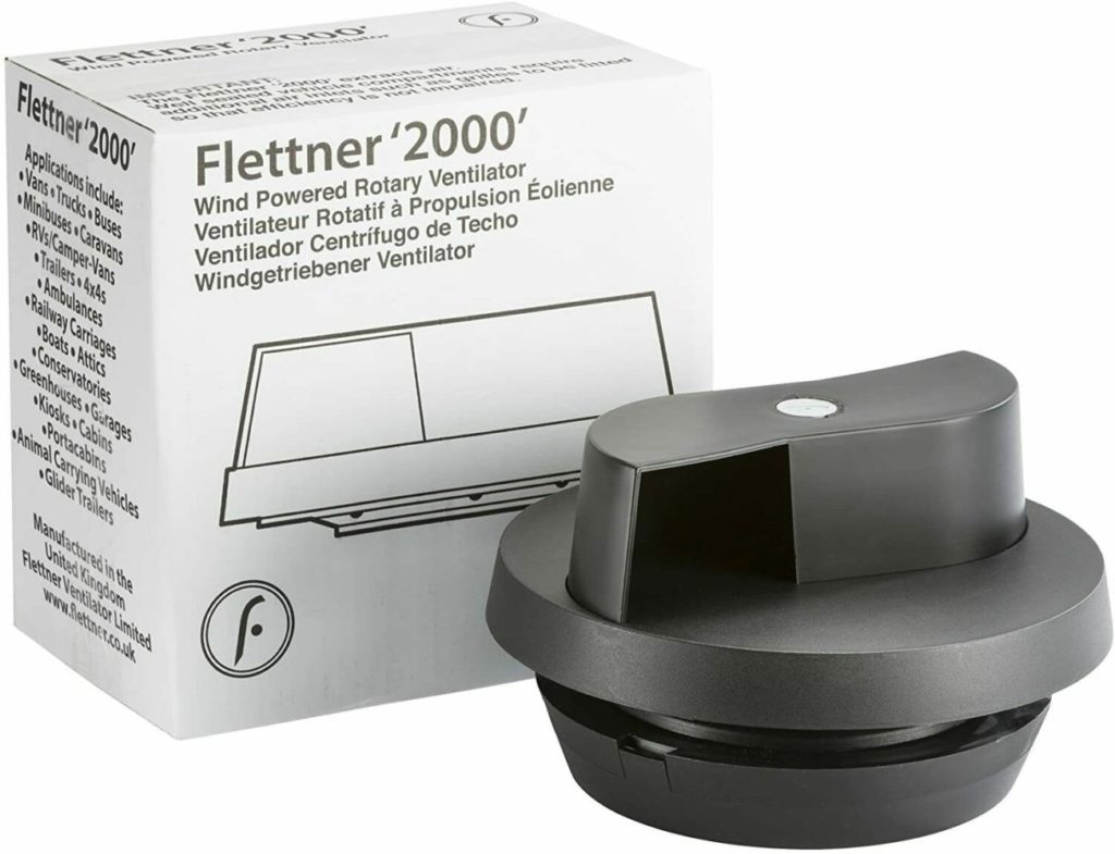 Flettner 2000™ Wind-Powered Roof Vent – Black