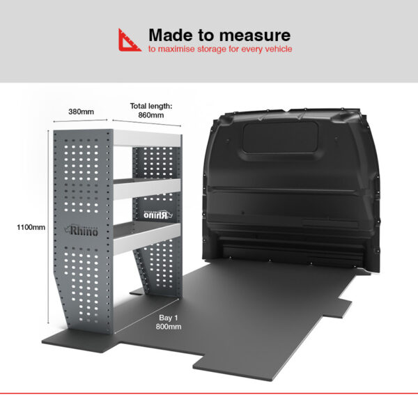 Rhino MR4 Modular Van Racking - 1 Bay System – TransQuip
