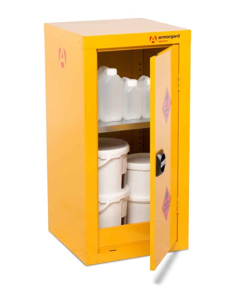 Armorgard Safestor HFC4 Hazardous Floor Cupboard 450x465x905 c/w 1 ...