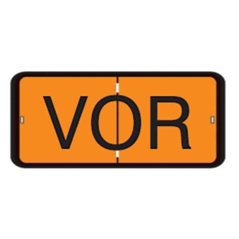 ADR Hazchem VOR Folding Board – 300mm x 120mm – TransQuip