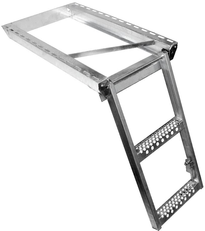 2 Rung Pull Out Access Step (No Platform) Multihole – Fully Galvanised ...