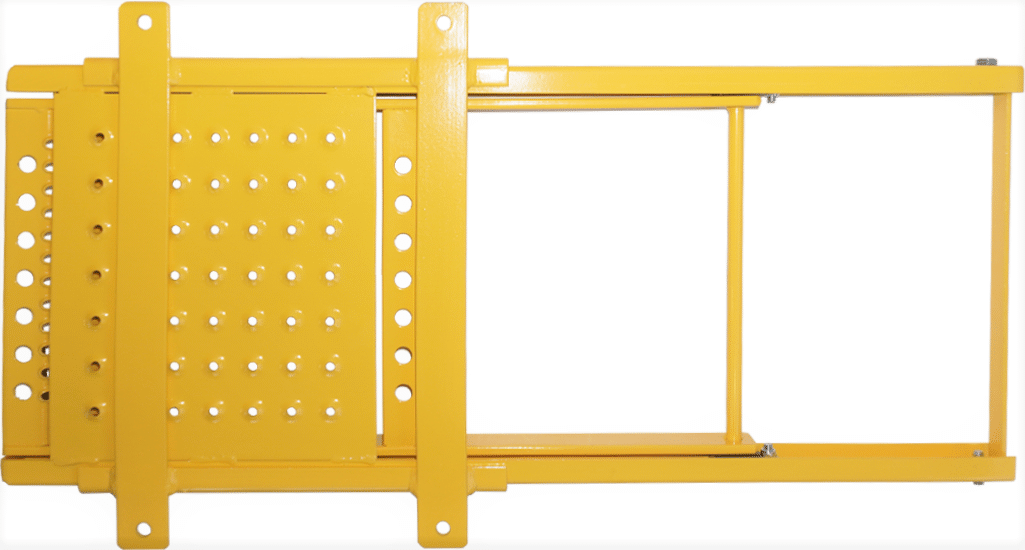 2 Rung Pull Out Access Step (With Platform) – Yellow – TransQuip