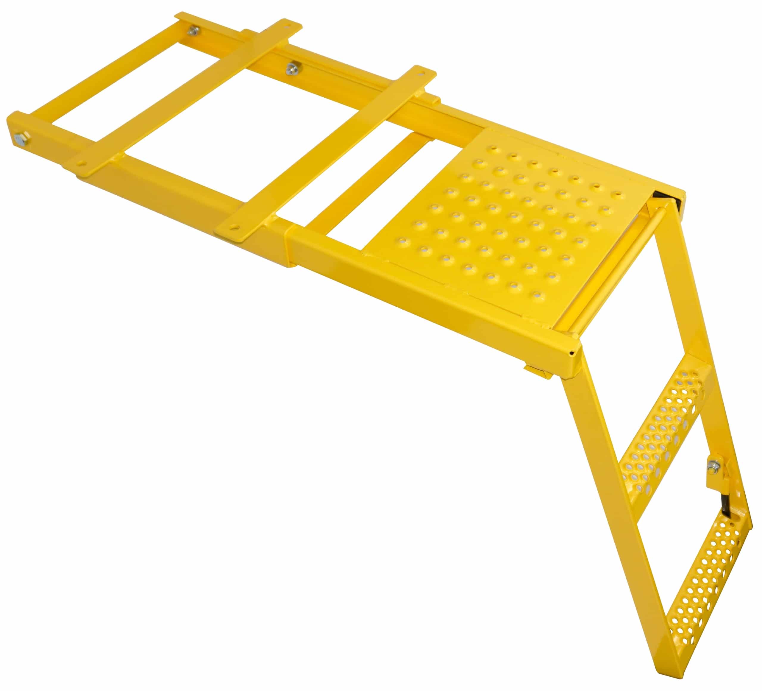 2 Rung Pull Out Access Step (With Platform) – Yellow – TransQuip