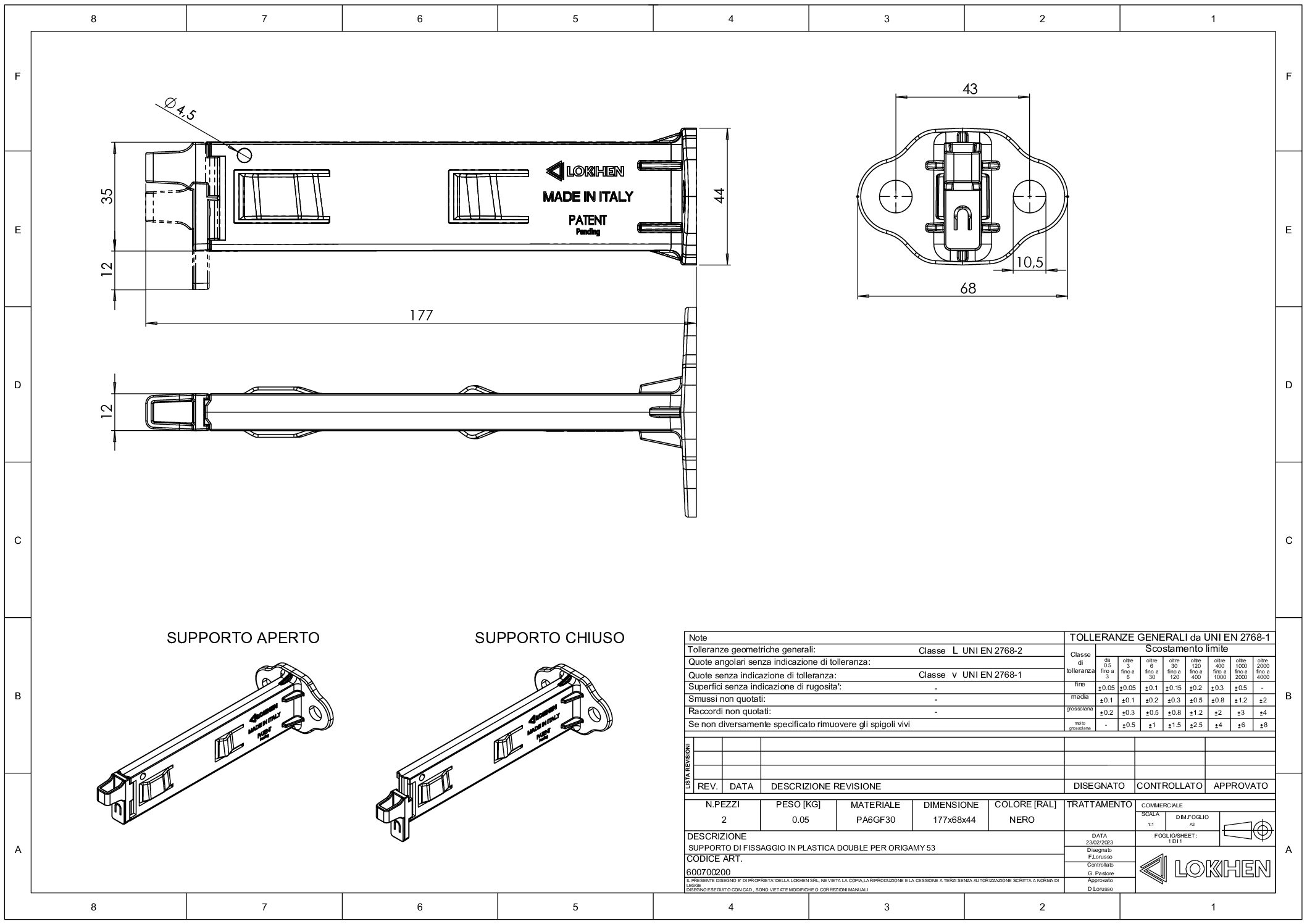 Beam Double – Wheel Chock Holder For ORIGAMY 53 – TransQuip