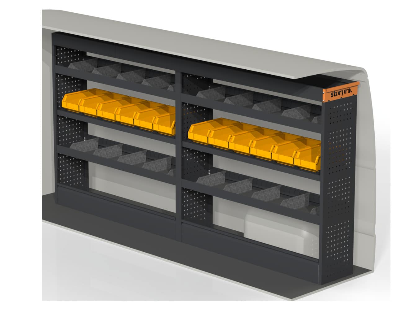 StorPro Large Van Racking – Business, 3048mm – TransQuip