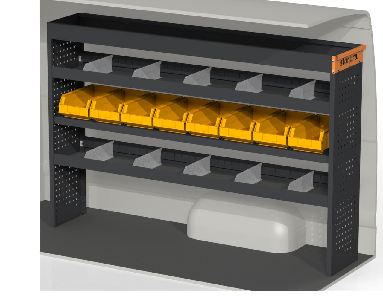 StorPro Medium Van Racking – Business, 1942mm – TransQuip